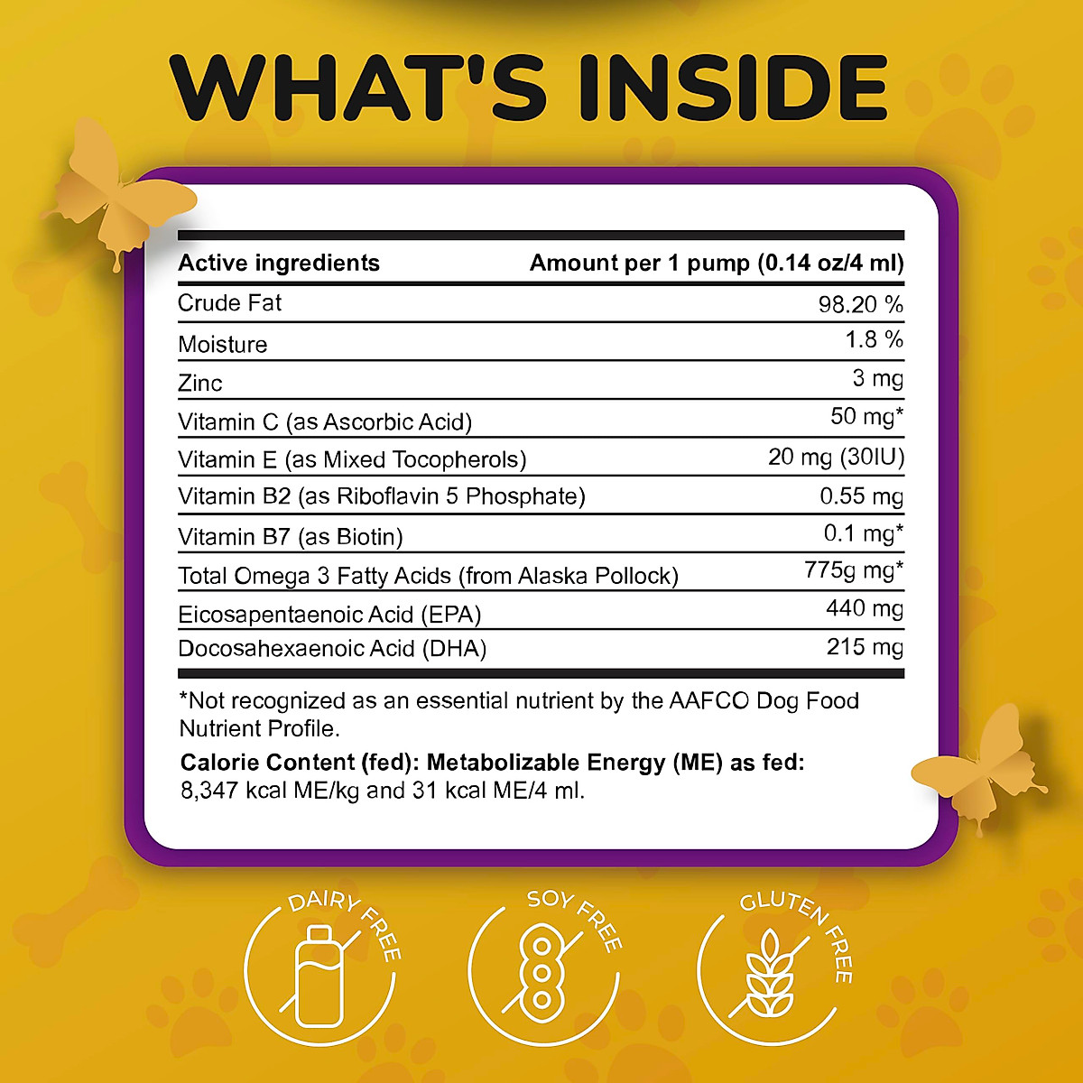 PetMade Omega 3 Fish Oil for Dogs - Deluxe Liquid Dog Skin and Coat Supplement for The Heart, with Wild Alaska Pollock Oil, Zinc, Vitamin C and E, 16 oz