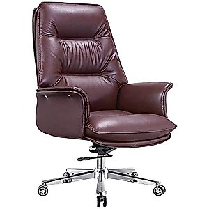 Lightweight Ergonomic Chair Office Chair,Leather Office Computer Chair Reclining Executive Chair Boss Chair Home Fashion