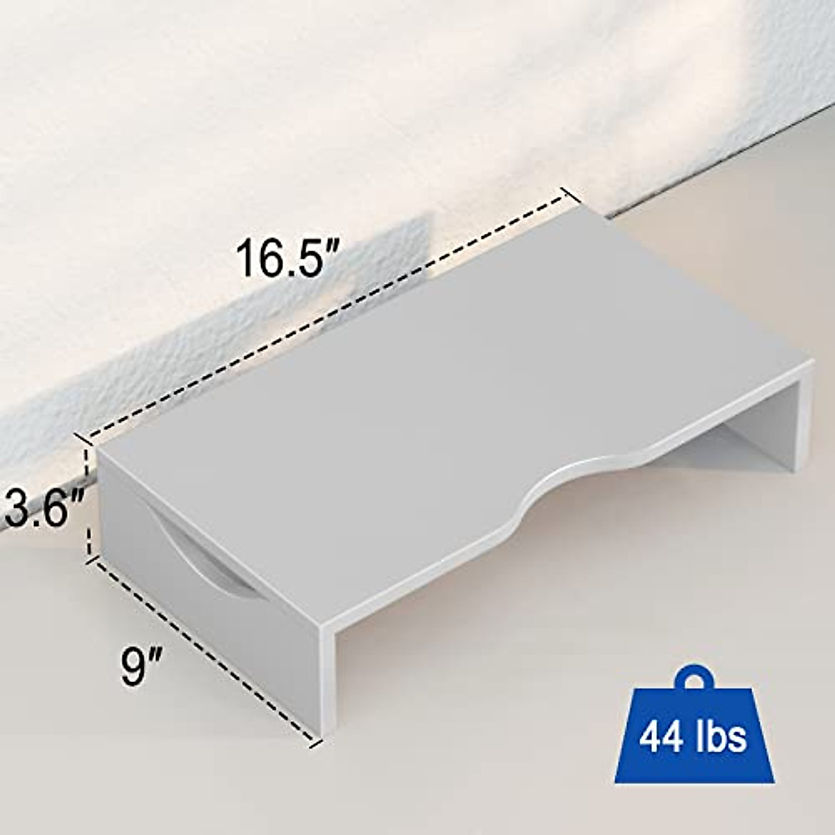 Zimilar 2 Pack Monitor Stand Riser, Wood Monitor Riser for 2 Monitors+Zimilar 20 inch Large Monitor Stand Riser with Phone Stand, Crystal Acrylic Monitor Stand with Keyboard Storage