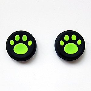 Silicone Thumb Stick Grips Cap Cover Joystick Thumbsticks Caps for PS4 Xbox ONE Xbox 360 PS3 PS2 Cat Dog Paw (C)