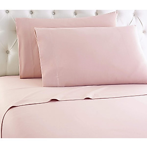Thermee Micro Flannel Sheets Set, California King-Size Sheet Set, 18" Deep Pocket, Cali. King Sheets Fit Large Mattresses, Easy Wash, No Pill, 2 King Pillowcases, Bed Sheets, Soft Sheet-Cherry Blossom