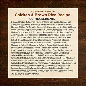 Wellness CORE Digestive Health Dry Dog Food with Wholesome Grains, Highly Digestible, for Dogs with Sensitive Stomachs, Made in USA with Real Chicken (Adult, 4-Pound Bag)