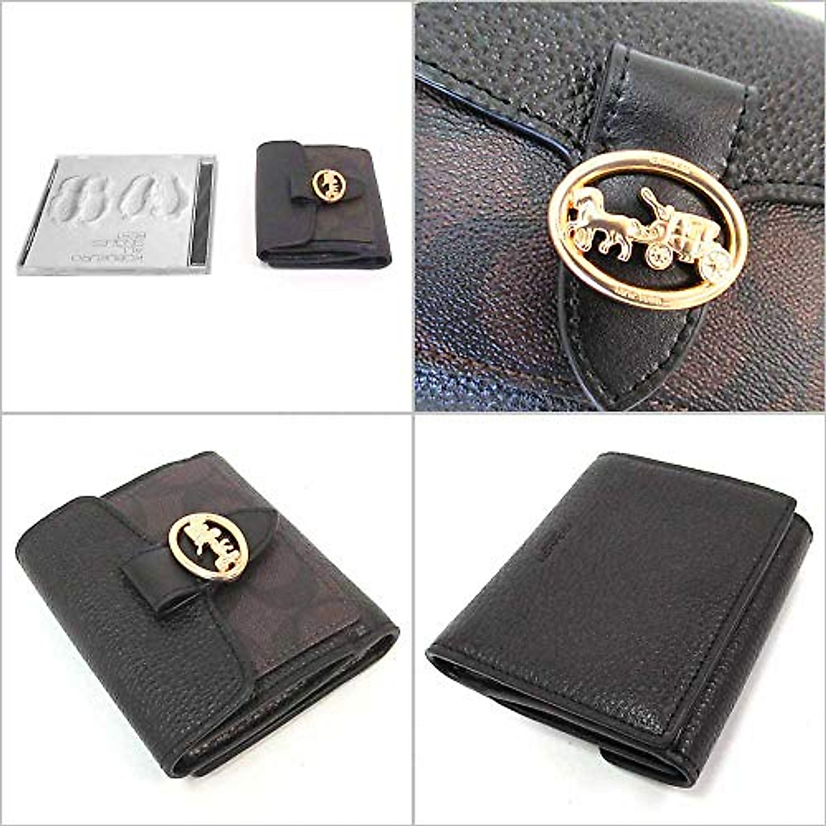 Coach Georgie Small Wallet in Signature Canvas