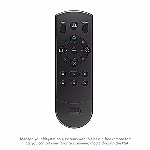 PDP Universal PS5/PS4 Media Remote Control, Playstation Gaming Remote Compatible with Sony Playstation 5 and Playstation 4, Bluetooth Detection for up to 4 Devices, TV Power/Input/Volume Controls