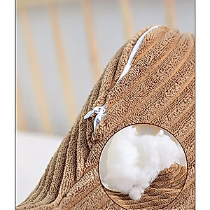 Nordic Style Soft Throw Pillow with Geometric Shape.Cloud ,The Pillow. Cushion(Flower, Brown)