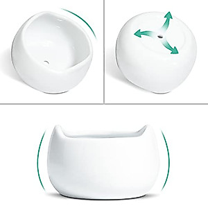 T4U Animal Succulent Pot 4 Inch Set of 6, Cat Shape Ceramic Planter with Drainage Hole, Cute Container for Small Cactus Bonsai Herb Plant, Indoor Home Office Garden Decoration Gift