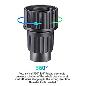 ECODESEO Expandable Garden Hose Repair Kit, Plastic Flex Hose Repair Kit, Male and Female Hose End Repair Fittings/Connector, 4 Pack