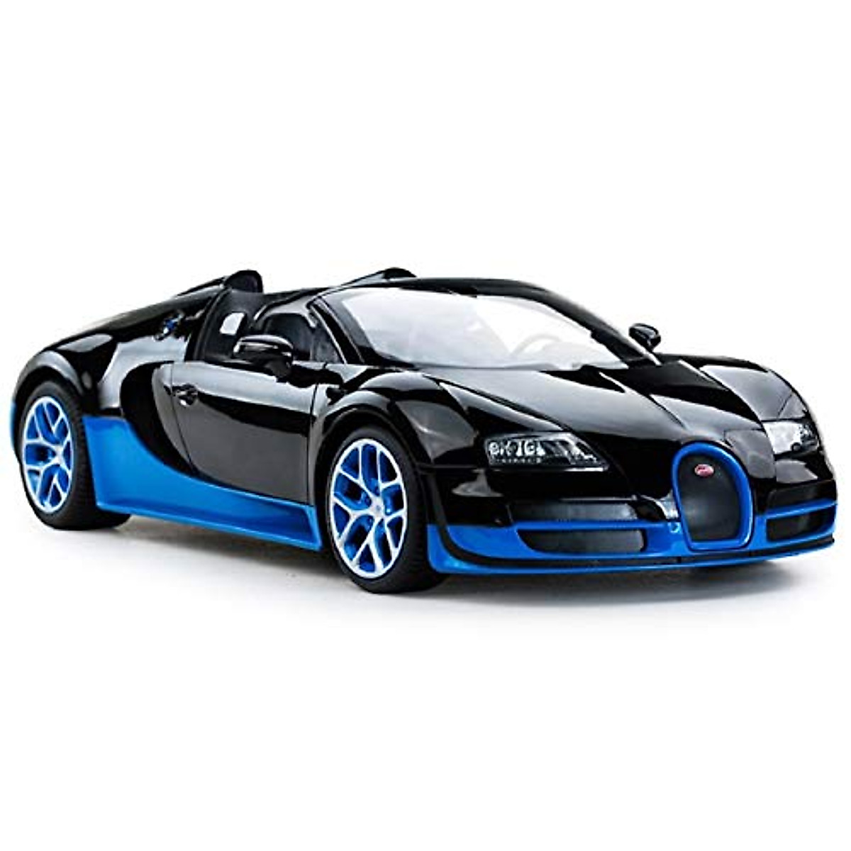 Radio Remote Control 1/14 Bugatti Veyron 16.4 Grand Sport Vitesse Licensed RC Model Car (Black/Blue)