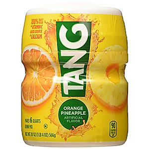 Tang, Orange Pineapple, Powdered Drink Mix, 20oz Container (Pack of 2)