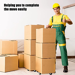 12 Pcs Furniture Mover Dolly 3 Wheels Dolly Steel Furniture Mover with Wheels 6 Inch Steel Tri Dolly Heavy Furniture Moving Tools 200 Lbs Load Capacity for Furniture Pool Table Home Office Warehouses