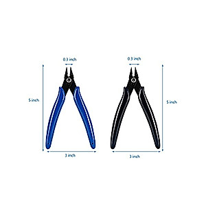 Flush Cutter Micro Precision Wire Cutters Diagonal Cutting Pliers for Electronic, Model, Jewelry Making