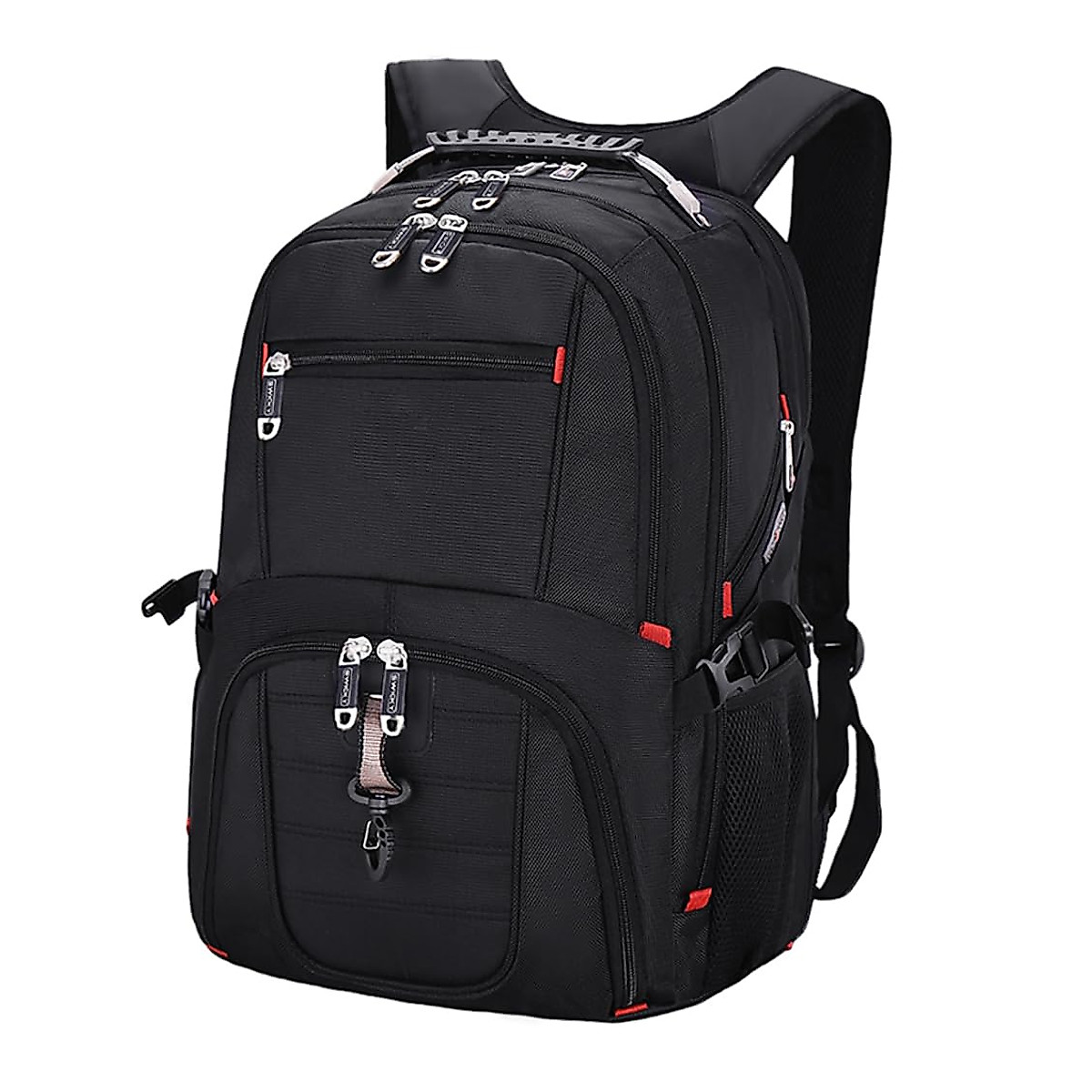 SWICKY Travel Laptop Backpack 15.6 inch Large 40L Computer Bookbag Durable and Wear-Resistant College Backpacks, Business Work Waterproof Backpack With Pockets & USB Port, Gifts for Men/Women Black.