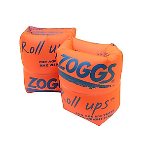 Zoggs Swimming Aid Children's Easy Inflate And Trade Roll-ups - Orange, 1-6