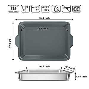 Food Prep BBQ Tray, 4-piece Grill Prep Trays Include a Silicone Marinade Container for Marinating Meat & a Stainless Steel Serving Platter for all your Grilled Barbecue, Heavy Duty & Easy Clean, Grilling Gifts for Men