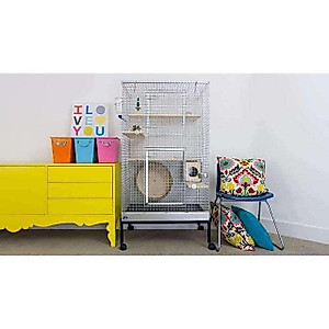 Chinchilla Mansion Chinchilla Cage, Handmade in USA, No Plastic, Built for Chinchillas by Chinchilla Owners, 48" Tall, 30" Wide, 24" Deep, Built to Last.