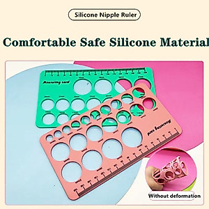 Nipple Rulers, Nipple Ruler for Flange Sizing Measurement Tool, Soft Silicone Flange Size Measure for Nipples Breast Flange Measuring Tool - New Mothers Musthaves
