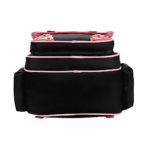 Cat Face Girls Backpack Kids School Bookbag for Primary Students Black