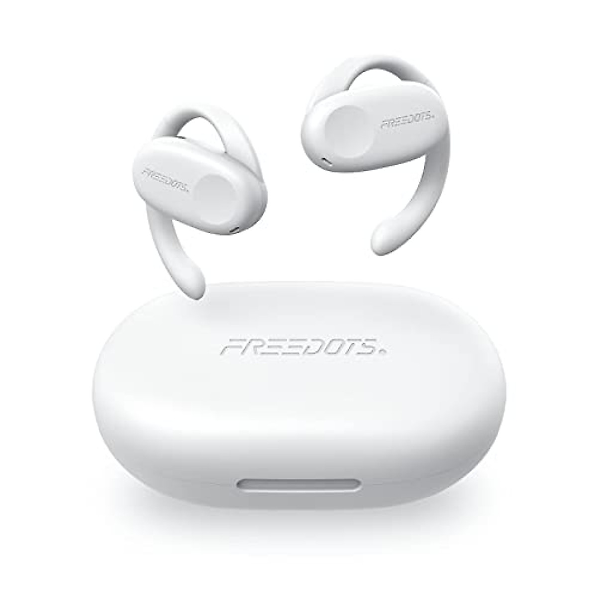FREEDOTS. Open-Ear Earbuds, Wireless Ear Bluetooth Sport Headphones, Sweat Resistant Lightweight Open Earbud Headphones for Workouts and Running, Compatible with Apple & Android