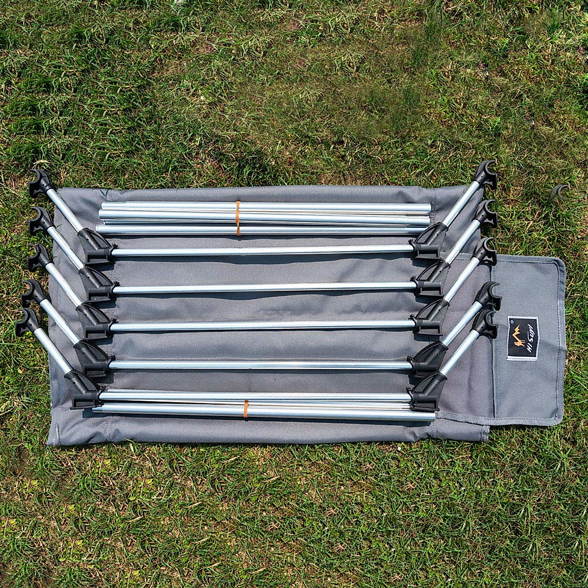 Ultralight Portable Folding Single Camp Tent Cot Bed Aluminium Alloy Metal Frame Heavy Duty Include Storage Bag for Indoor Outdoor Hiking Fishing Hunting Car Travel for Adult or Kids