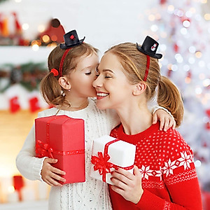 Skylety 8 Pieces Felt Top Hats Black Mini Top Hats Christmas Party Decoration for Your Snowman, Doll, or Other Craft Project