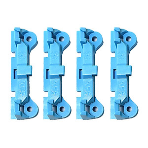 RLECS 4pcs Plastic CPU Fan Retainer Bracket Base Parts for AM2 AM3 FM1/2/2+/3 for PC Heat Sink Cooling Fan Mounting, Blue