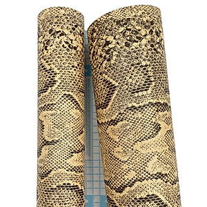 Yifely Snake Skin Print Tabletop Protect Paper Self-Adhesive Shelf Liner Makeup Cabinet Decor 17.7 Inch by 9.8 Feet