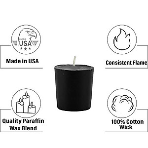 CandleNScent Black Magic Votive Candles | Scented - 15 Hour Burn Time - Made in USA (Pack of 6)