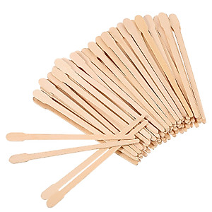 Bememo 500 Pieces Wax Sticks for Hair Removal, Small Wax Spatulas Applicator Wood Craft Sticks for Eyebrow, Lip, Nose Waxing