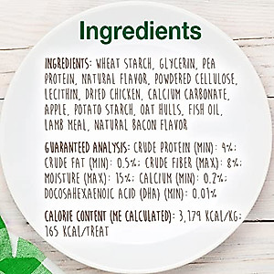 Nylabone Healthy Edibles All-Natural Puppy Chew Treats for Large Breed Puppies Lamb & Apple Medium 2 Count (Pack of 1)