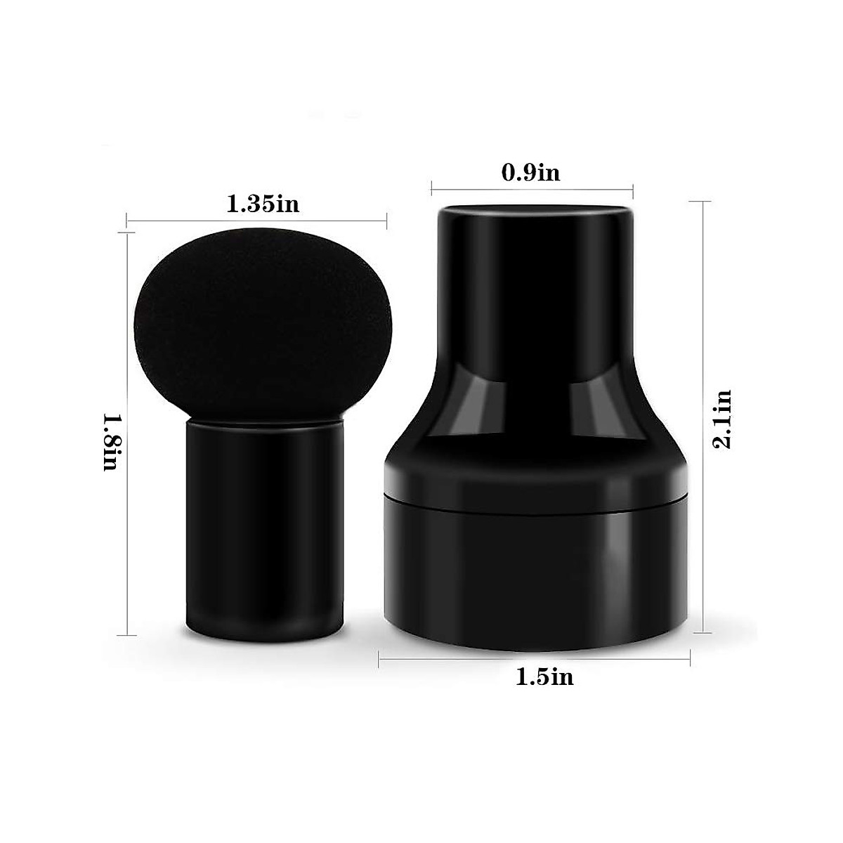 BESTLA 3pcs Powder Puff Mushroom Makeup Sponge Blender Puff With Handles and 3 Holder Cases Cosmetic Facial Face