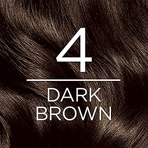 L'Oreal Paris Excellence Creme Permanent Hair Color, 4 Dark Brown, 100 percent Gray Coverage Hair Dye, Pack of 1