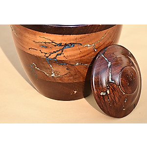 Rosewood Fractal Decorative urn Funeral Urn Pet Loss urn Memorial urn Wooden urn Box Lichtenberg Figure Resin urn for Ashes Cremation urn Urn for Human Ashes (Large up to 200 lb)