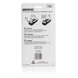 American Line Single Edge Razor Blades with Pop Up Dispenser - Case Pack (12 Dispensers, 1200-Blades) - 0.009" Heavy Duty High Carbon Steel for Extra Durability and Long Life