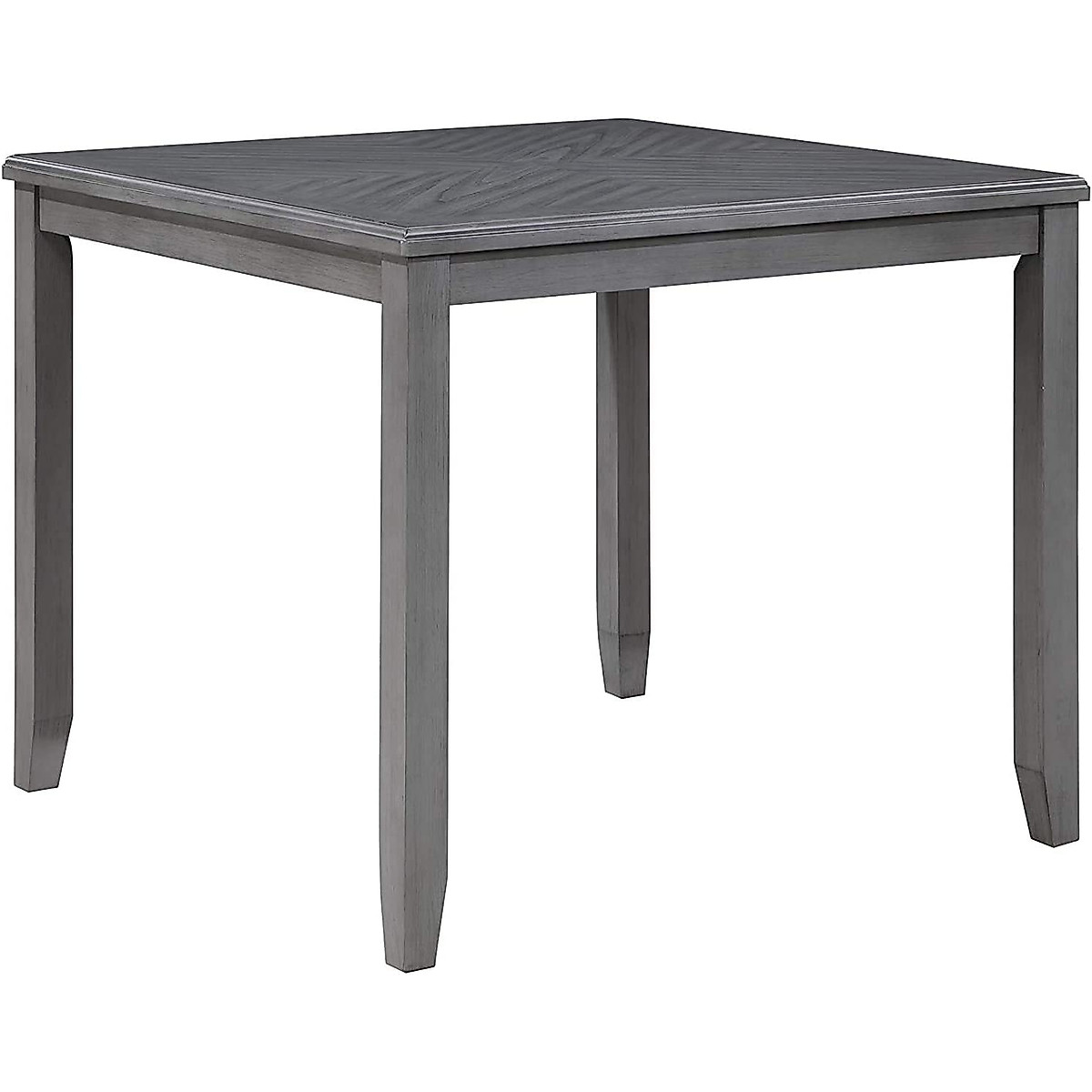 New Classic Furniture Gia 5-Piece Counter Set with 1 Table and 4 Chairs, 42-Inch, Gray