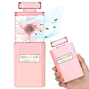 seOSTO Mini Portable Fan Rechargeable,Battery Powered Fan,Handheld Fan With 3 Speeds Electric Fan For Girls Woman Office School Working Home