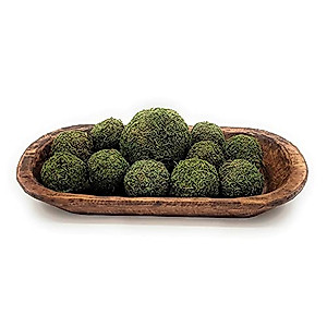 Decorative Wood Dough Bowl- Farmhouse Rustic Bowl- The Durango