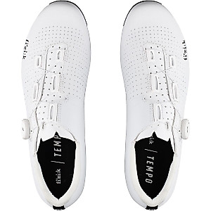 Fizik Unisex Tempo Decos, Carbon Road Bike Shoes Cycling, White, 11 US Men