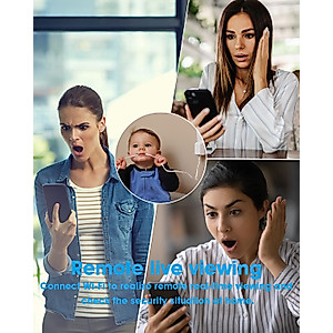 Obdeprlone Hidden Camera Smoke Detector WiFi Spy Camera Hidden Cameras with Video HD 1080P Wireless Small Camera with Night Vision and Motion Detection Indoor Camera for Home Security Nanny Cam