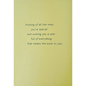 Greeting Card Wishing You A Year Full of Everything That Means The Most To You - Godson Birthday Blessings For You