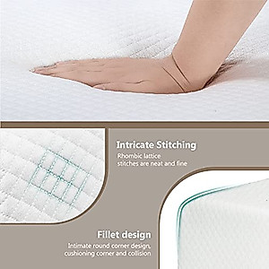HOMES: Inside + Out Zinne Twin Mattress 6 inch Gel Memory Foam Mattress for Cool Sleep & Pressure Relief, Medium Firm Mattresses CertiPUR-US/Bed-in-a-Box/Pressure Relieving Twin Size
