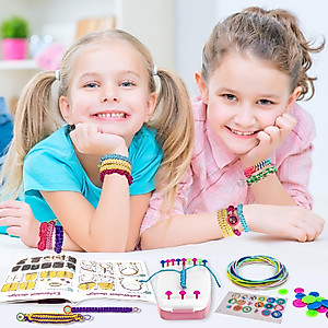 Friendship Bracelet Making Kit, Gift for 7 8 9 10 11 12 Year Old Girls, Crafts for Kids Ages 8-12, Friendship Bracelets Kits for Girl Toys Age 7-8 Years Old, Birthday Presents Ideal for Teen Girls