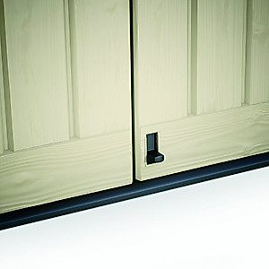 Keter Store-It-Out MAX 4.8 FT X 2.7 FT Durable Outdoor Storage Shed Made from Weather Resistant Resin 42 Cubic Feet Beige/Brown