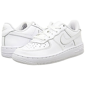 Nike [314193-117] AIR Force 1 PS PRE-School Shoes White/White