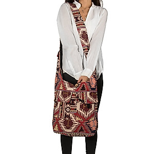 Tribe Azure Hobo Oversize Shoulder Bag Messenger Crossbody Aztec Purse Travel Shopping Beach Market Casual