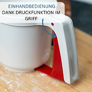 Westmark Flour- And Icing Sifter, 6" x 4" x 4", White/Red