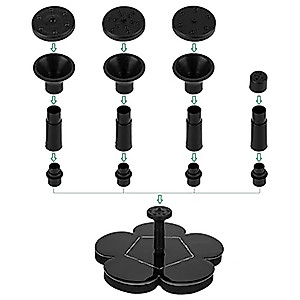 n/a Solar Fountain Power Bird Bath Fountain Water Floating Small Pond Garden Patio Garden Decoration