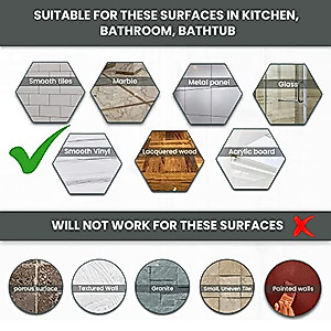 3 Suction Cup Grab Bars for Bathtubs and Showers, Shower Handles for Elderly Suction, Bathroom Accessories for Shower Chair, Grab Bars for Elderly for Wall, Handicap Grab Bars for Senior (2pack)