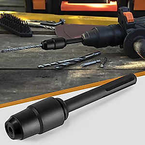 SDS MAX to SDS Plus Adapter for Rotary Hammers, Black