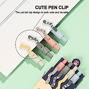 4pcs Cute Cat Ballpoint Kawaii Pens, Colorful 0.5mm Fine Point Retractable Pen, Comfortable Smooth Writing Pens, Quick Dry Black Ink Gel Pens, Cute Pens for Women & School Supplies, Aesthetic pens