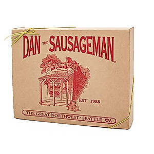 Dan the Sausageman’s Party Gift Basket Assortment Fresh Summer Sausage, Mustard and Cheese.